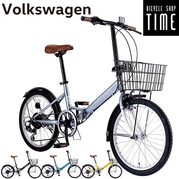 【楽天市場】VolksWagen フォルクスワーゲン 折りたたみ自転車 20インチ 外装6段変速付き 街乗りに便利：自転車専門店 タイム（TIME）