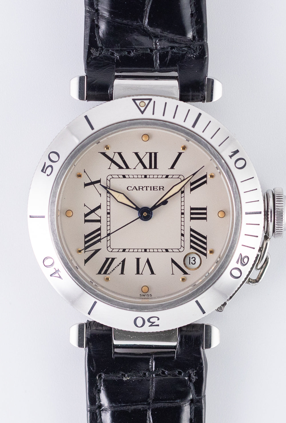 【楽天市場】CARTIER LM PASHA TIMER Ref.R4010【自動巻き】【ヴィンテージ時計】：TIMEANAGRAM
