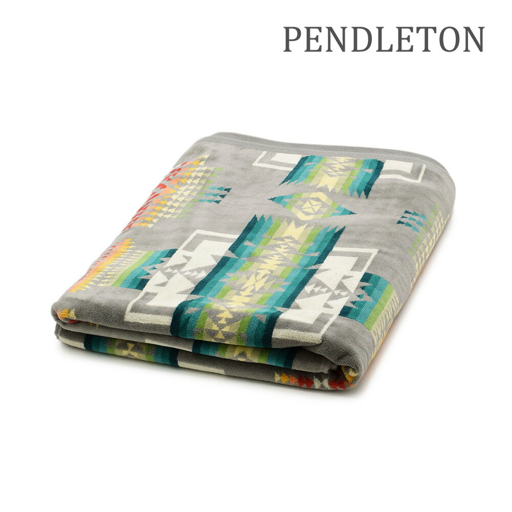 【楽天市場】ペンドルトン スパタオル XB233-51108 CHIEF JOSEPH GREY ブランケット JACQUARD SPA TOWL PENDLETON【送料無料（※北海道・沖縄 ...
