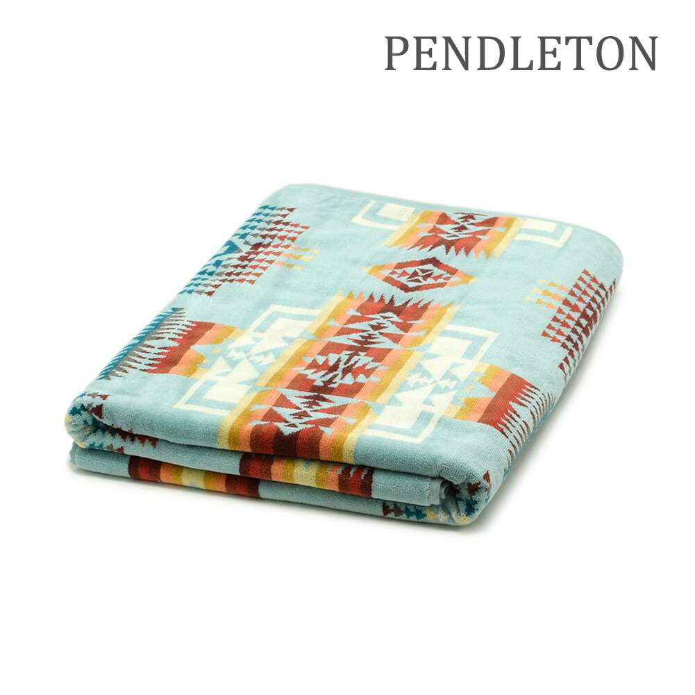 【楽天市場】ペンドルトン スパタオル XB233-51128 CHIEF JOSEPH AQUA ブランケット JACQUARD SPA TOWL PENDLETON【送料無料（※北海道・沖縄 ...