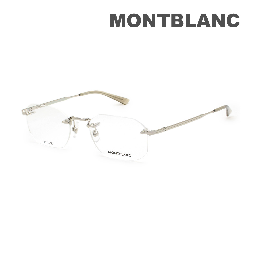 【楽天市場】【国内正規品】モンブラン メガネ 眼鏡 フレーム のみ MB0307O-003 シルバー ノーズパッド メンズ MONTBLANC ...