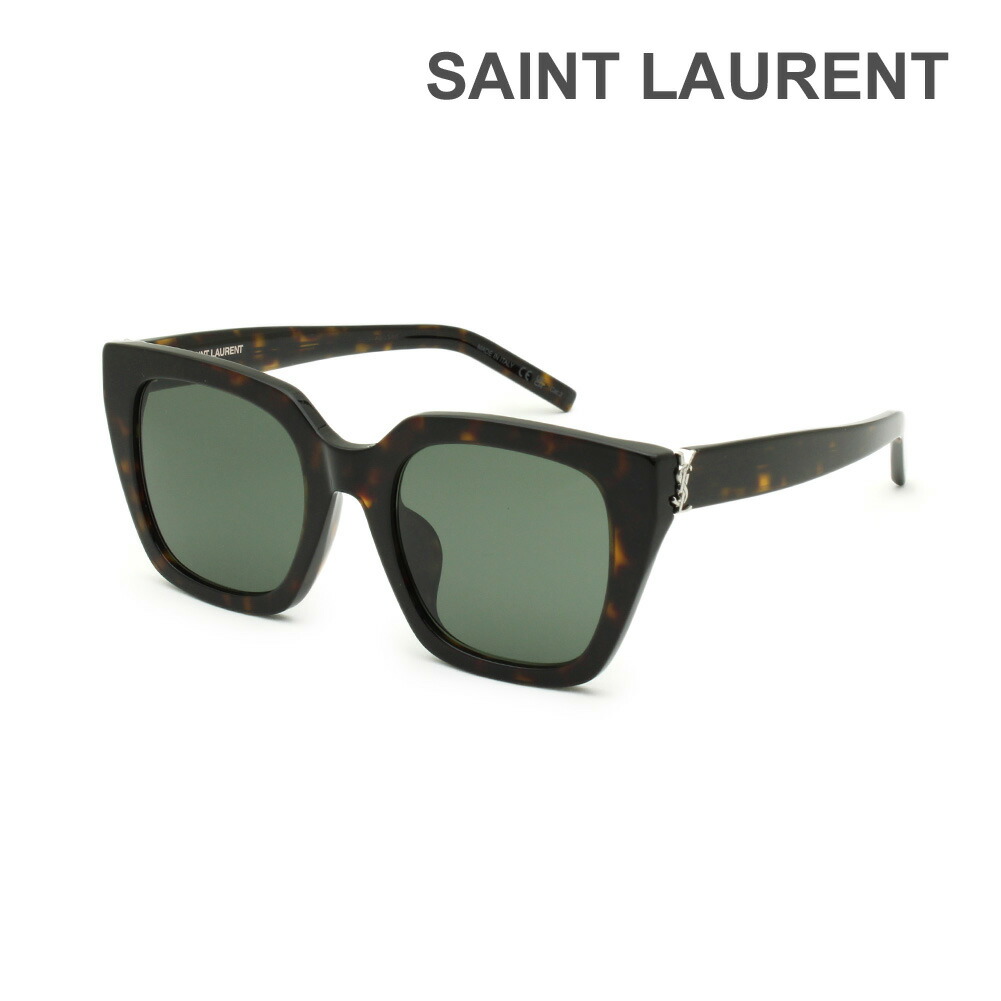 【楽天市場】【国内正規品】サンローラン サングラス SL M143/F 002 ハバナ ノーズパッド レディース UVカット SAINT ...