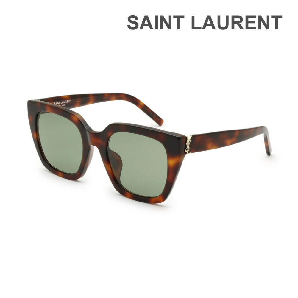 【楽天市場】【国内正規品】サンローラン サングラス SL M143/F 003 ハバナ アジアンフィット レディース UVカット SAINT ...