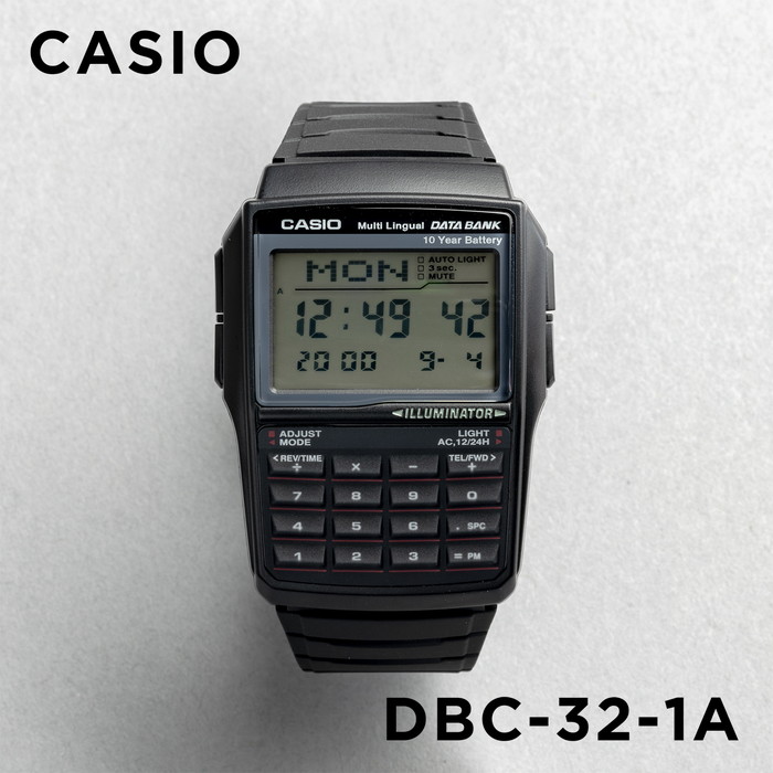 【楽天市場】【並行輸入品】【10年保証】【日本未発売】CASIO DATA BANK カシオ データバンク DBC-32-1A 腕時計 時計 ...