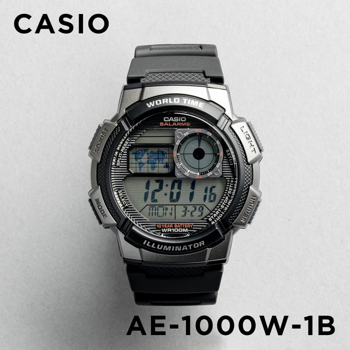【楽天市場】【10年保証】【日本未発売】CASIO STANDARD カシオ スタンダード AE-1000W-1B 腕時計 時計 ブランド ...
