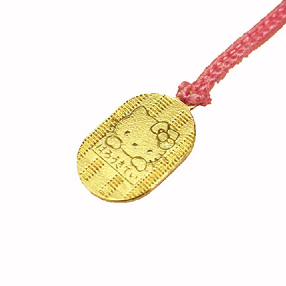 【楽天市場】[ハローキティ] Hello Kitty 18金 根付 K18 ストラップ 1g (本体16×9mm) GNTKT 1 ナガホリ ...