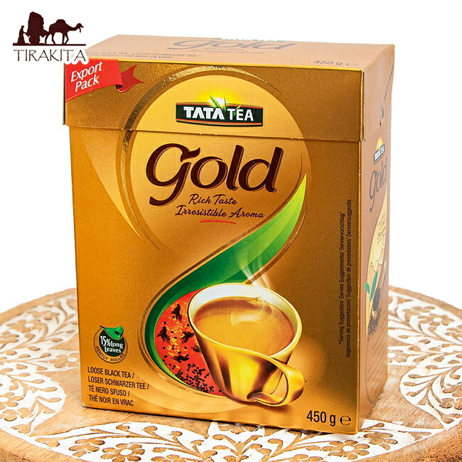 【楽天市場】タタティー ゴールド TATA TEA GOLD 450g 約150杯分 / インドのお茶 チャイ用 茶葉 CTC TATA（タタ ...