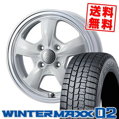 【楽天市場】155/65R14 75Q ダンロップ WINTER MAXX 02 WM02 Gyraft 5S スタッドレスタイヤホイール4本セット 【取付対象】：タイヤプライス館