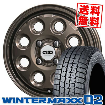 【楽天市場】155/65R14 75Q ダンロップ WINTER MAXX 02 WM02 Cawaii D?cor Nature スタッドレスタイヤホイール4本セット 【取付対象】：タイヤプライス館