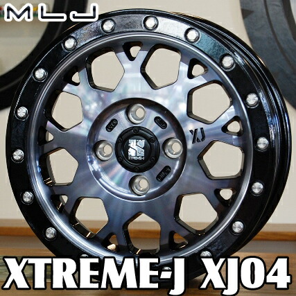 【楽天市場】【アルミホイール単品1本価格】【14インチ】【MLJ XTREAM-J XJ04】【14X4.5J 4穴 PCD：100】【Smoke Clear】【N-BOX ハスラー キャスト ...