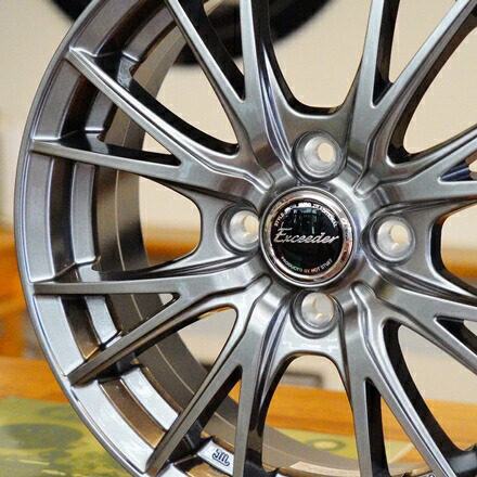 【楽天市場】【アルミホイール単品4本価格】【14インチ】【HOT STUFF EXCEEDER E05（エクシーダE05）】【14X5.5J 4穴 PCD：100】【ルーミー、タンク、パッソ ...