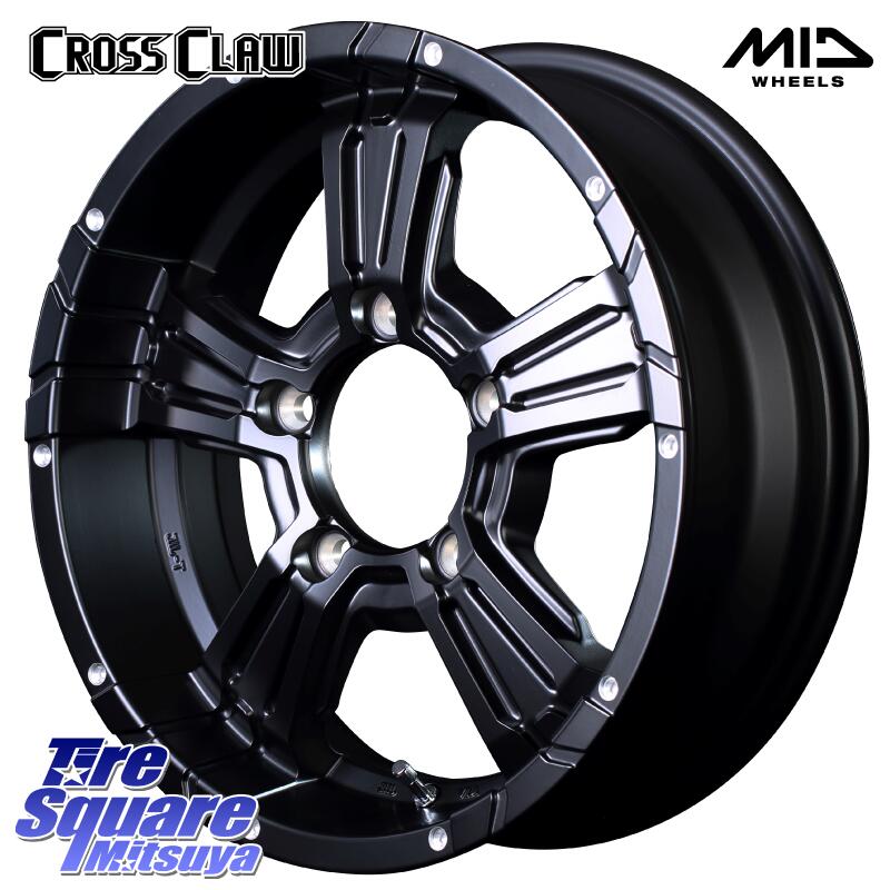 【楽天市場】MANARAY MID ナイトロパワー CROSS CLAW ※インセット-5 ホイール 16インチ 16 X 6.0J(JB74 ...