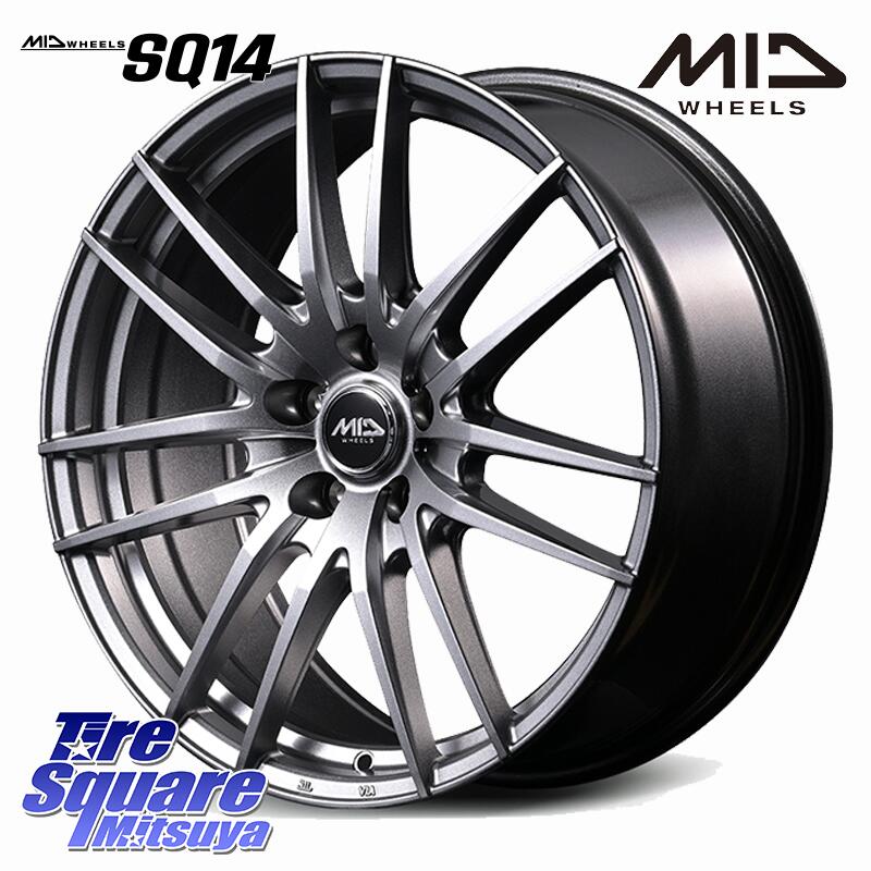 【楽天市場】MANARAY MID SQ14 ホイール 17インチ 17 X 7.0J +38 5穴 114.3 TOYOTIRES オープン ...