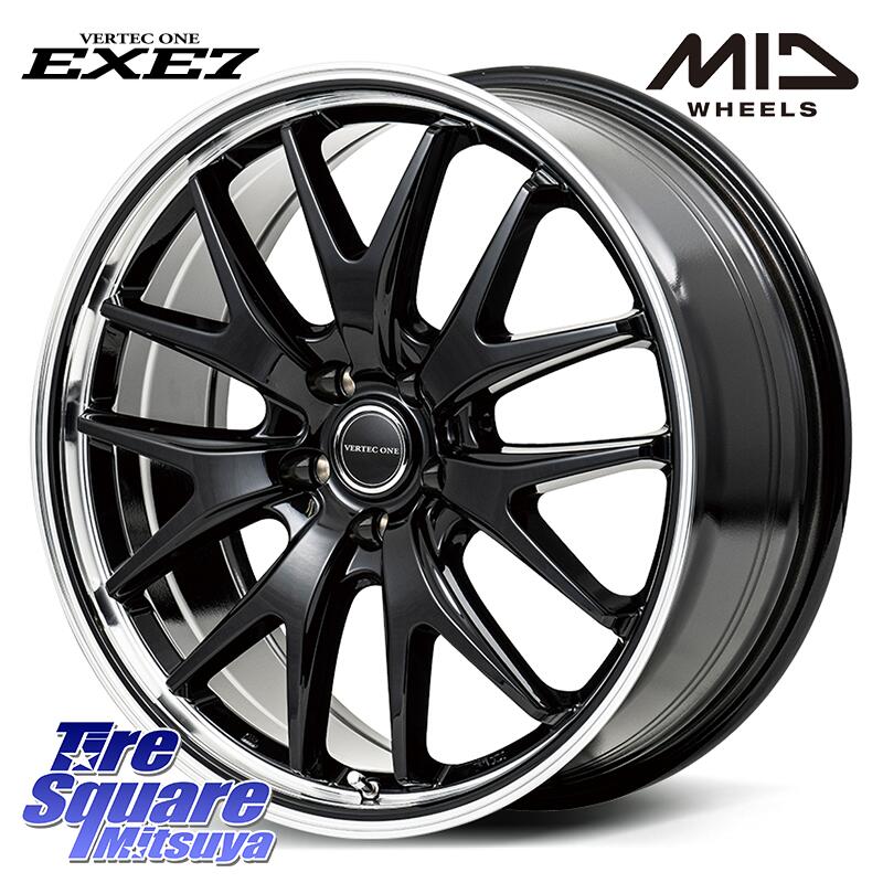 【楽天市場】MANARAY MID VERTEC ONE EXE7 ホイール 17インチ 17 X 7.0J +50 5穴 114.3 DUNLOP ダンロップ エナセーブ EC204 ...