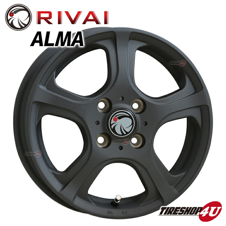 【楽天市場】残り1本 新品 14インチ ALMA 14x4.5J 4/100 +45XB（マットブラック） ワゴンR/ムーブ/タント/デイズ ...