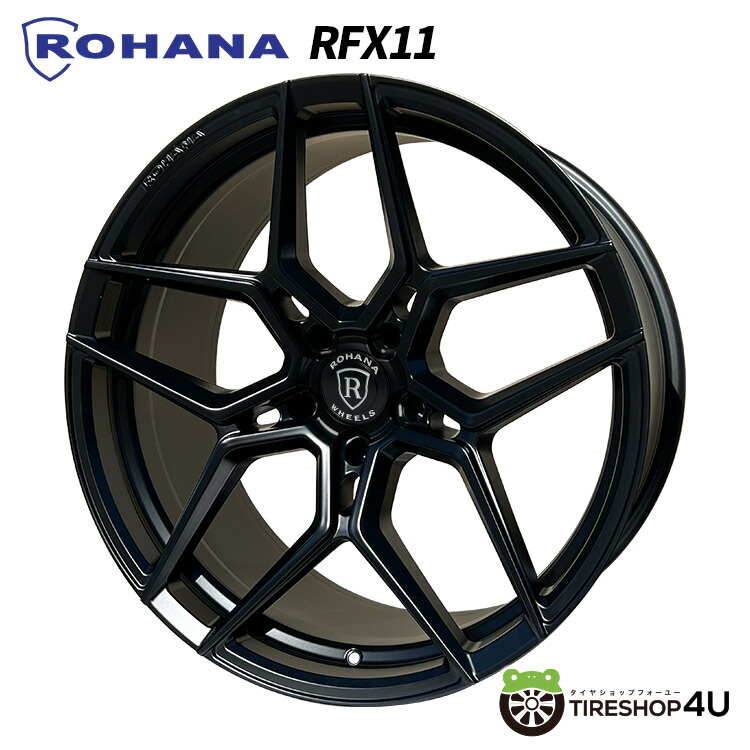 【楽天市場】【即納】ROHANA RFX11 特注サイズ RFX11 22×10.5J 5/130 +22 マットブラック ロハナ 正規品 ...