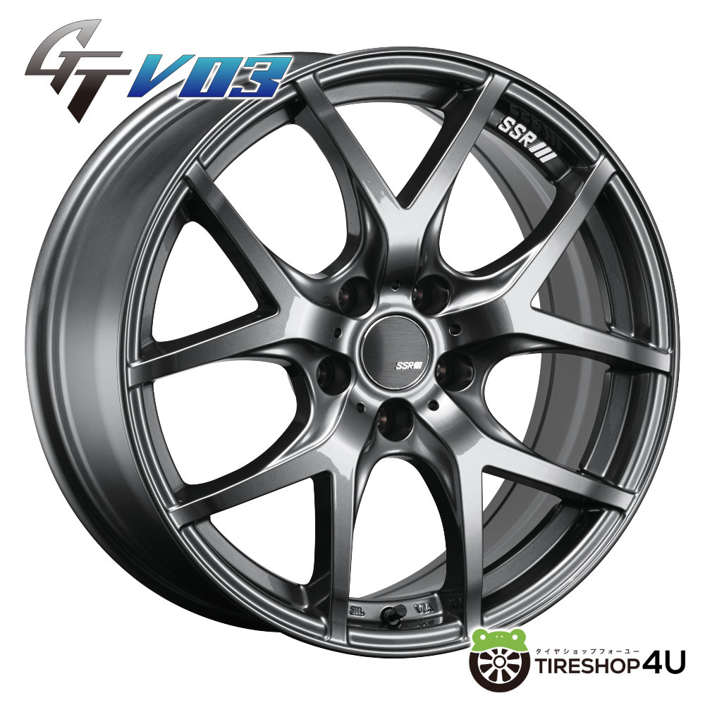 【楽天市場】TANABE SSR GTV03 17x7.0J 5/100 +50 HUB73Φグラファイトガンメタエスエスアール タナベ新品アルミホイール1本価格 [4本購入で送料無料 ...