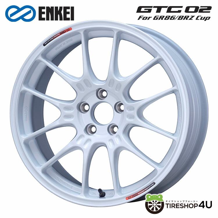 【楽天市場】【最大P10倍】17インチ ENKEI Racing GTC02 For GR86/BRZ Cup 17x7.5J 5/100 +44 ホワイトエンケイ レーシング FACE:≪F ...