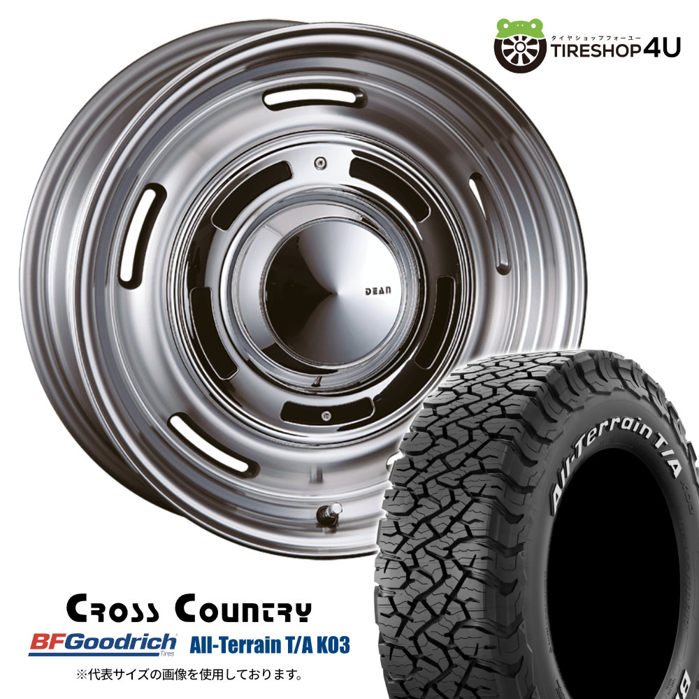【楽天市場】【取付対象】 CRIMSON DEAN CROSS COUNTRY 16×7.0J 6/139.7 40 グレー BFGoodrich All-Terrain T/A KO3 ...
