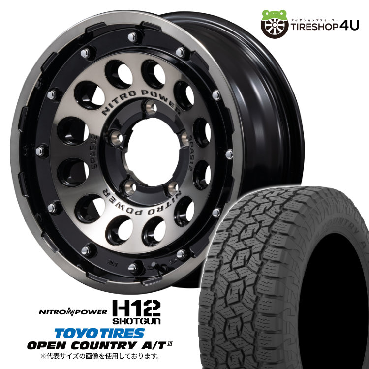 【楽天市場】【取付対象】 NITRO POWER H12 SHOTGUN 15×6.0J 5/139.7 -5 BCM ブラッククリア ...