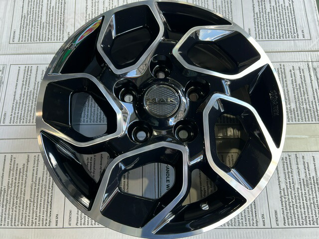 【楽天市場】新品 即納 在庫有り 4本セット MAK EXPRESS エクスプレス ブラックミラー 16インチ 6.5J インセット+65 5 ...