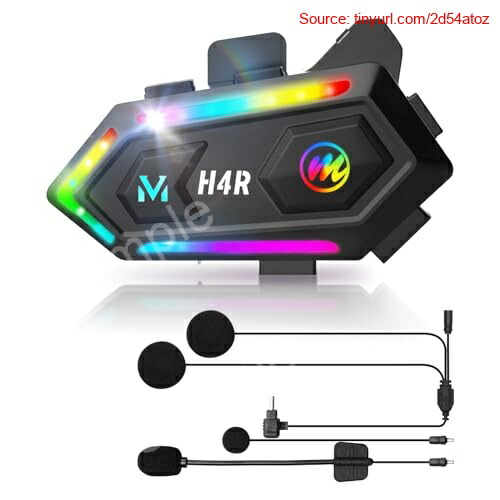 【楽天市場】【期間限定ポイントUP】バイク用ヘッドセット， Moman H4R バイクインカム用イヤホン AIボイス音声アシスタント RGB 16種類色モード変換可能 32時間連続使用 音楽 ...