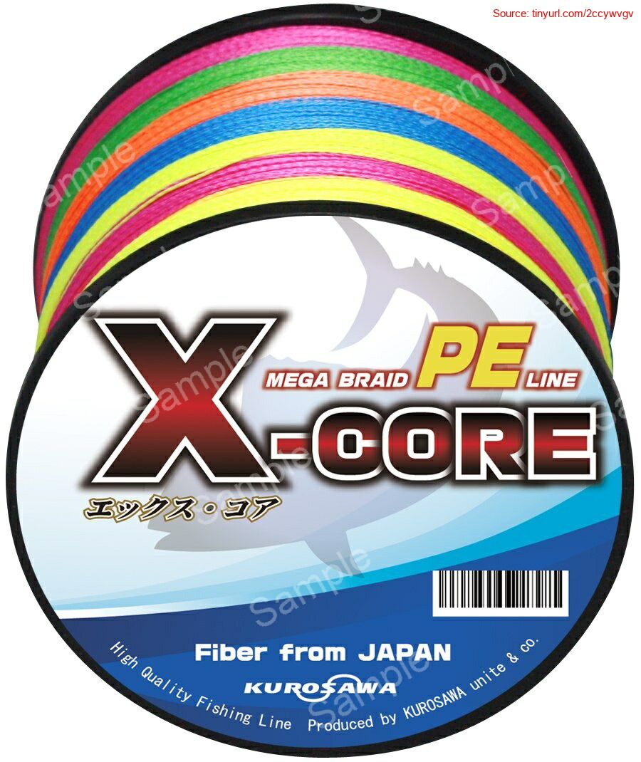 【楽天市場】【期間限定ポイントUP】KUROSAWA PEライン X-CORE (5色マルチカラー 500m（8編）， 2号（28lb/12.7kg）)：ティアイスピード楽天市場店