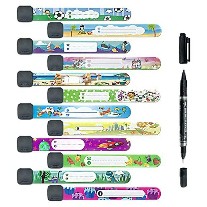 【楽天市場】迷子用バンド 12枚セット 迷子札 pvc 子供 リストバンド 新生児 ID バンド ブレスレット IDの緊急連絡先：TITIBUYA