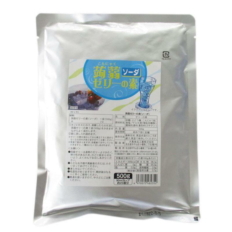 【楽天市場】大島食品工業 蒟蒻 (こんにゃく) ゼリーの素 ソーダ (500g) (ポイント消化)：TITIBUYA