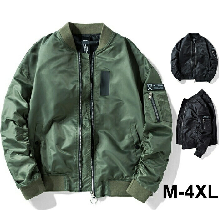 【楽天市場】MA-1 フライトジャケット ミリタリージャケット メンズ レディース アウター ブルゾン ブランド おしゃれ 大きいサイズ MA1 送料無料 春 夏 秋 ジップアップジャケット ...