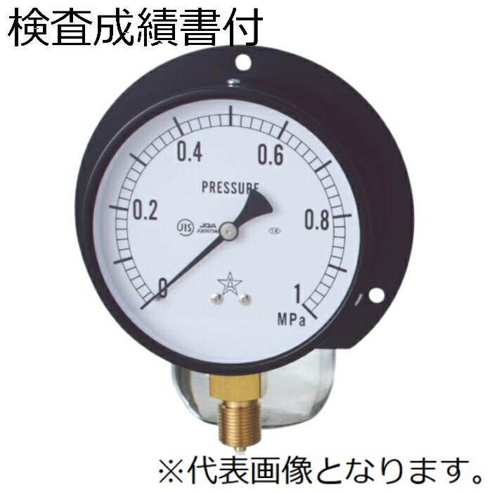 【楽天市場】右下精器 一般圧力計 検査成績書付き ( BT3/8-100X0.25MPa(G421-211)-SE )：トキワONLINE