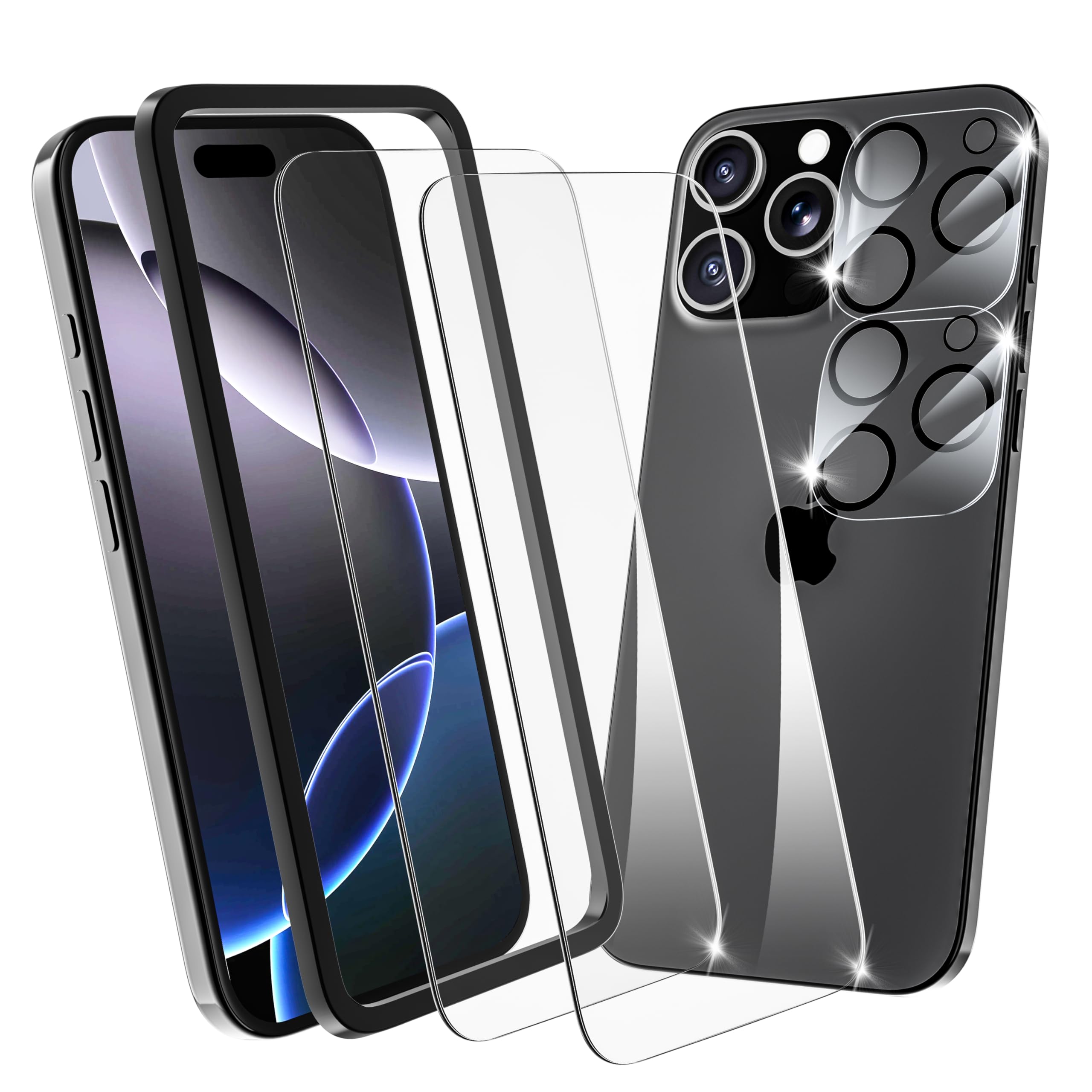 【楽天市場】VizGuard iPhone 16 Pro Max 用 ガラスフィルム 2枚 + iPhone16 Pro Max 用 カメラ ...