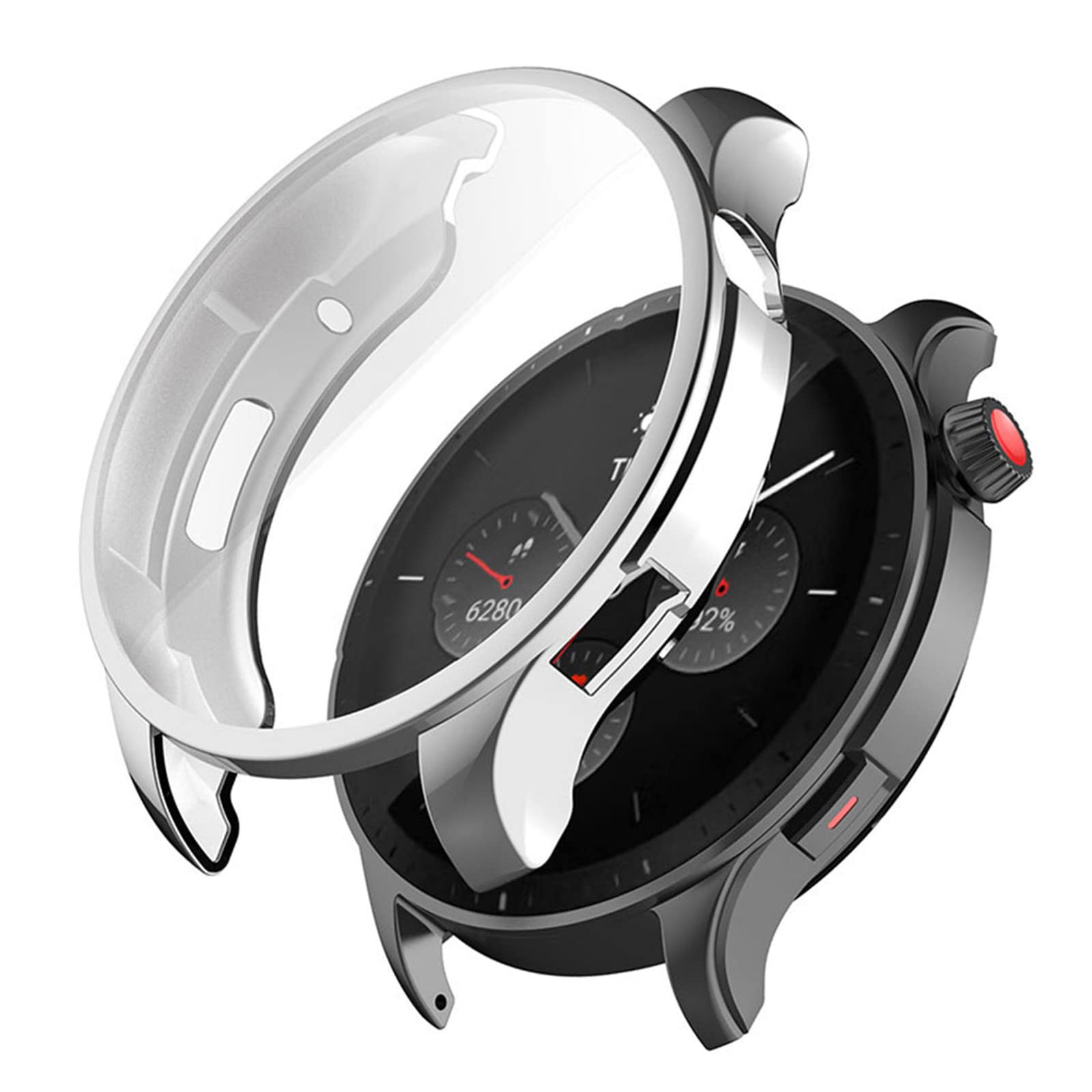 【楽天市場】LICHIFIT Amazfit GTR4用保護ケース カバー TPUフレーム 強化ガラスフィルム 一体型 スマートウォッチカバー ...