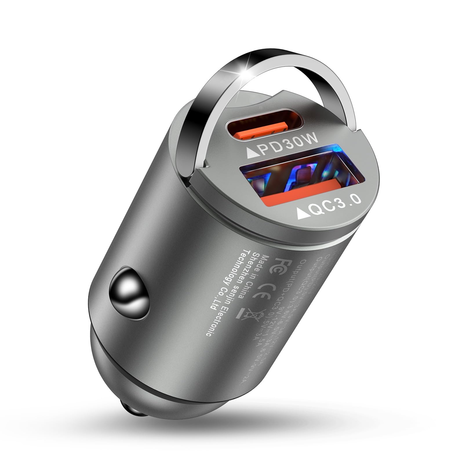 【楽天市場】ANNIBER カーチャージャー Type C iphone16 シガーソケット 急速充電/2ポート/12V・24V車対応 PD30W+QC18W USB-C車載充電器 車 usb ...