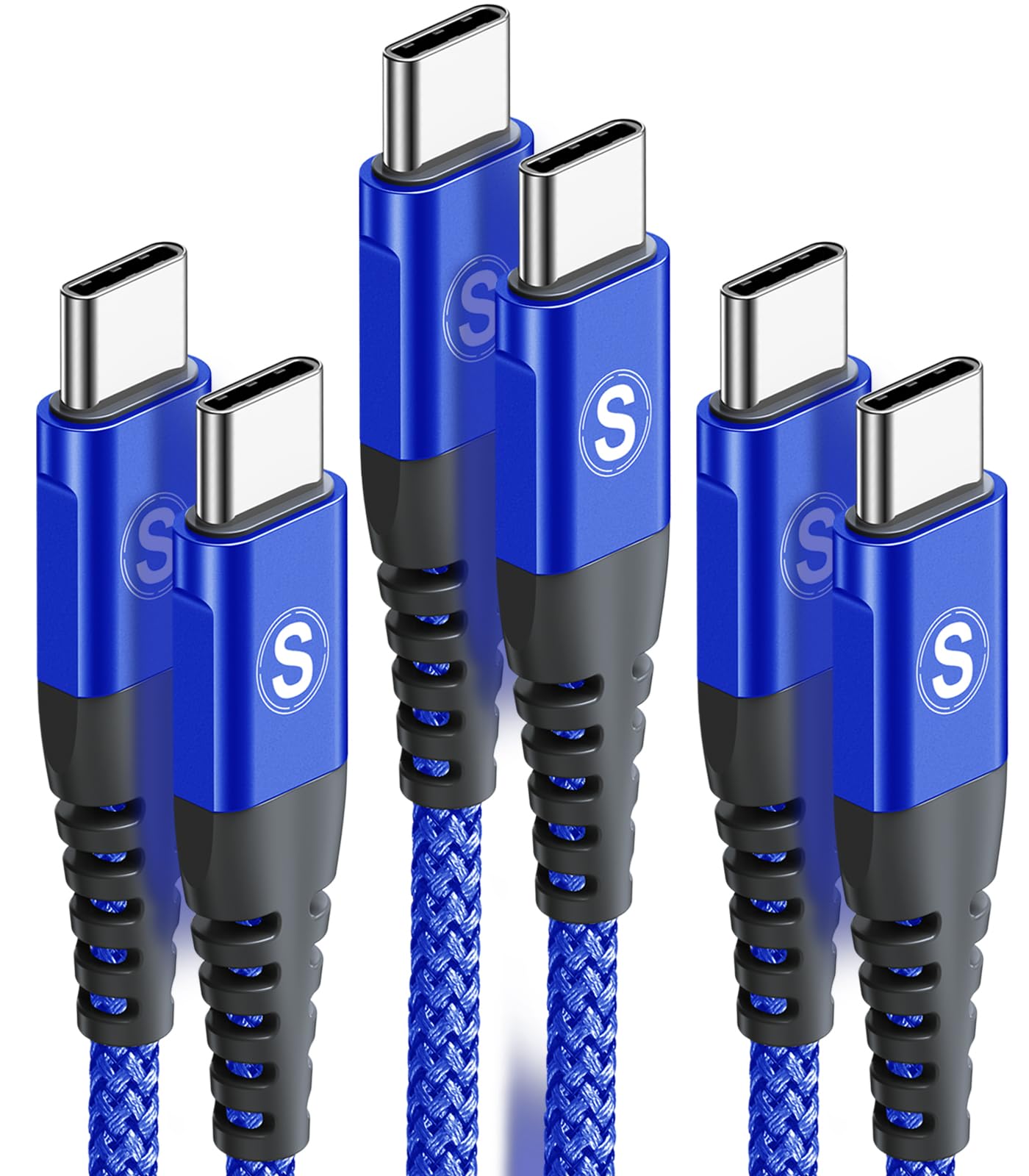 【楽天市場】タイプc ケーブル【2M+2M+2M/3本セット PD対応 60W急速充電】USB C&USB C ケーブルiPhone16/iPhone 15 充電ケーブル充電器 Type-c ...