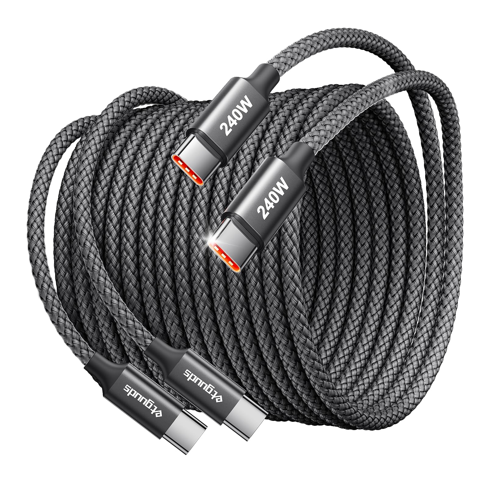 【楽天市場】etguuds USB C ケーブル 240W【1.8m 2本】PD3.1 超急速充電 タイプc ケーブル USB-C & USB-C 高耐久ナイロン MacBook Pro ...