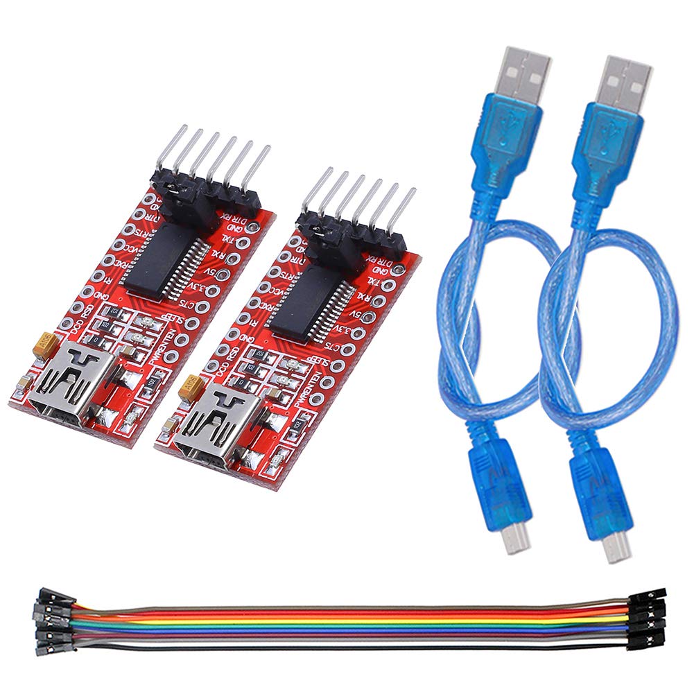 【楽天市場】KeeYees FTDI FT232RL USB-TTLシリアル変換アダプターモジュール 5V/3.3V切り替え 2個入り 専用 ...