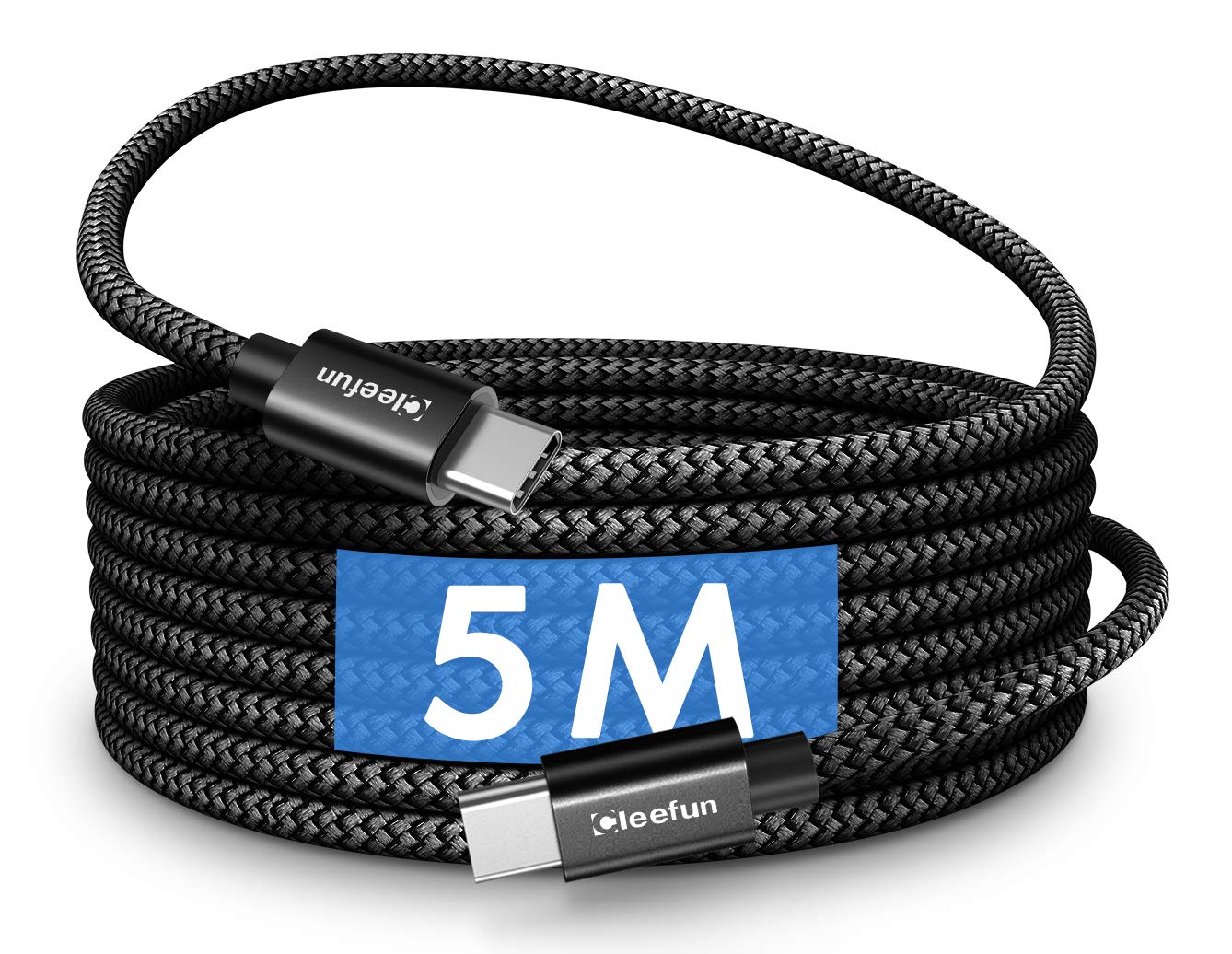 【楽天市場】[5m/1本] USB C to USB C ケーブル 長い CLEEFUN USBC to USBC ケーブル ロング PD対応 ...
