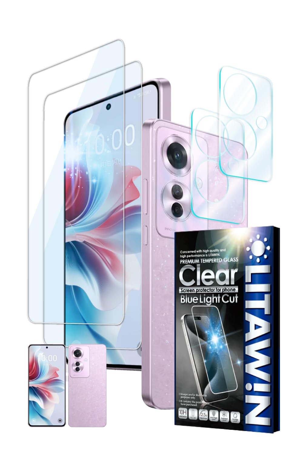 【楽天市場】リタウィン OPPO Reno11 A 用 ガラスフィルム CPH2603 用 2枚 カメラフィルム 強化ガラス 気泡レス 保護 ...