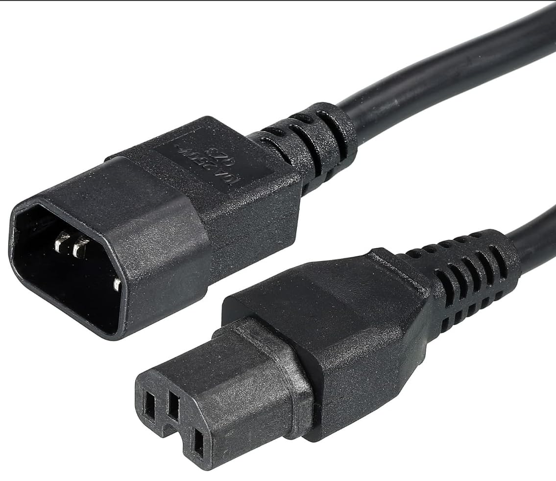 【楽天市場】CYD IEC320 c14 To c15 AC電源ケーブル 10A-250V 1.8M 電源コードC14-C15 PDU c14 ...