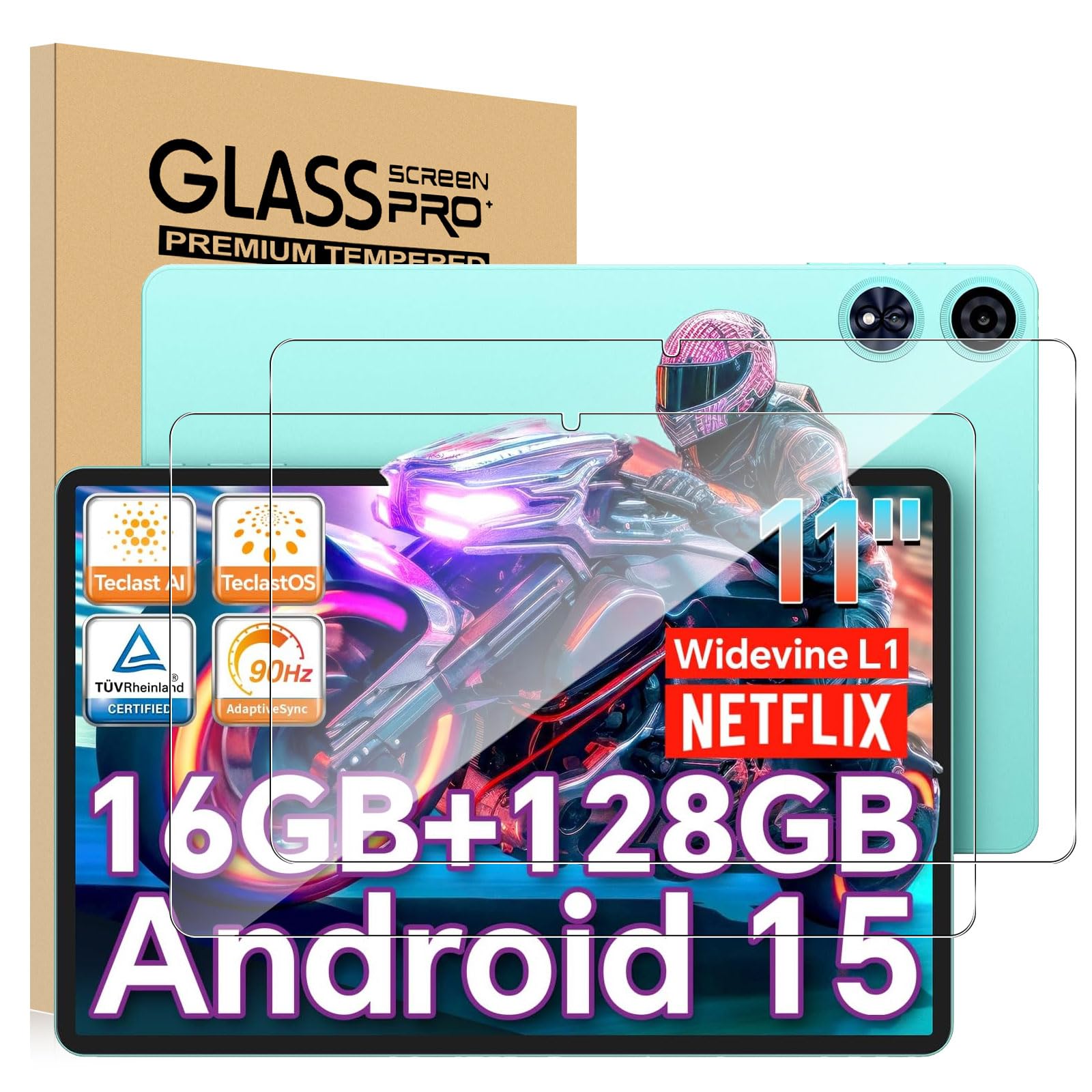 【楽天市場】【2枚入り】For Teclast P50AI/P50/P50S/T50HD/T50MAX/T50 Plus/Odea S11 フィルム Mosasa Teclast P50 ...