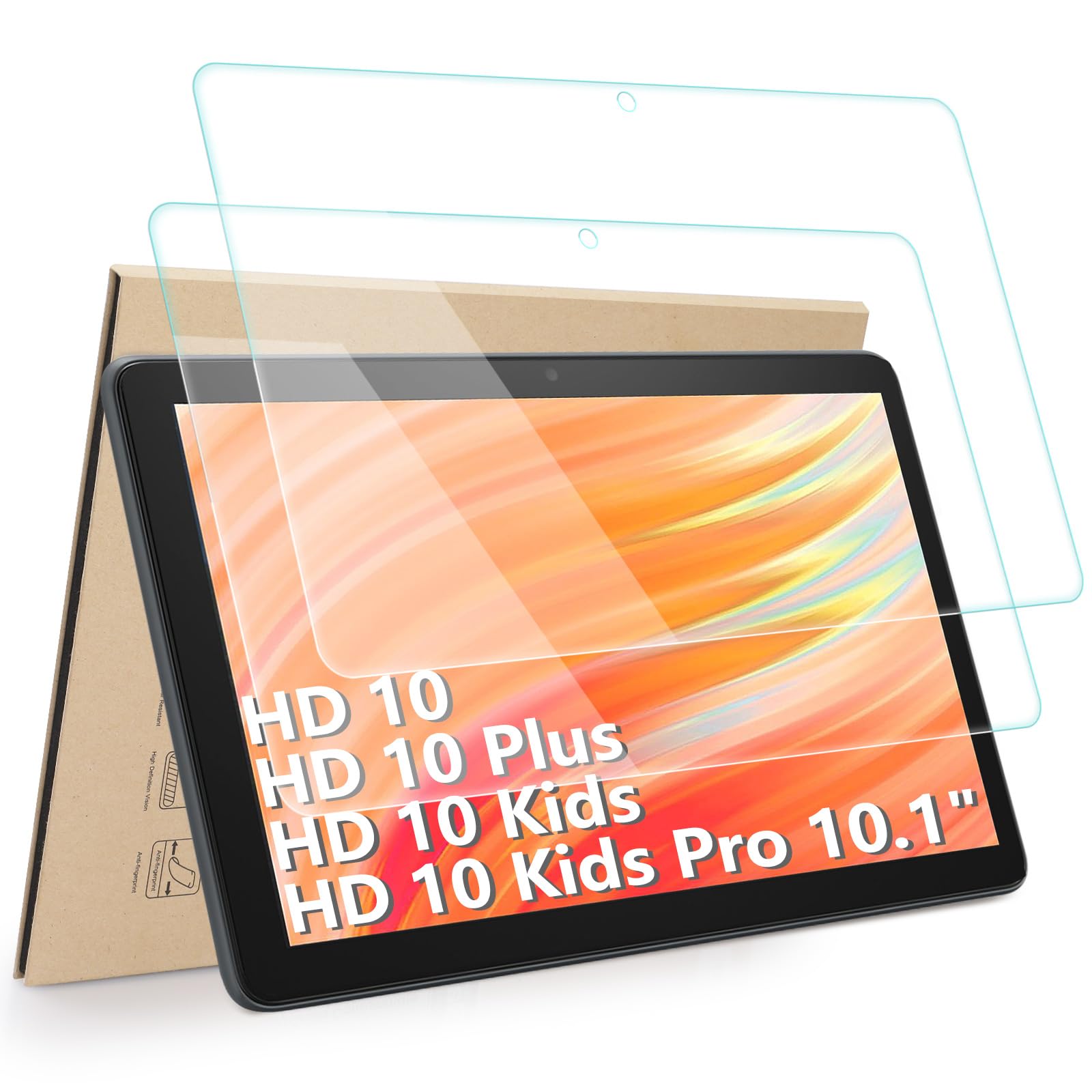 【楽天市場】Hianjoo 2枚セット Fire HD 10 タブレット 対応 保護フィルム 強化ガラス (第13世代/第11世代・2023/ ...