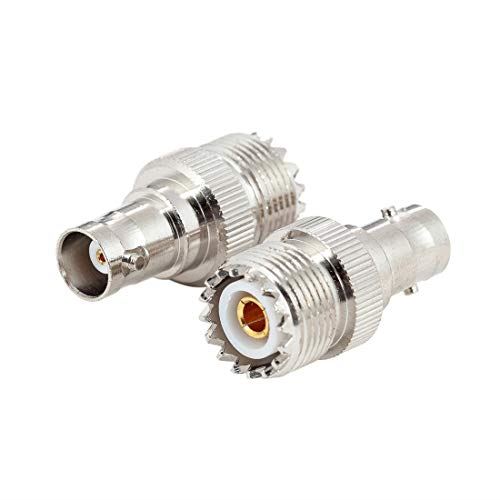 【楽天市場】M BNC 変換 コネクタ2個 wuernine Mメス-BNCメス MJ-BNCJ アダプタ ハンディ機 アンテナ 無線機 受信機 同軸ケーブルなど 接続用 BNC-M：T.M.Bストア