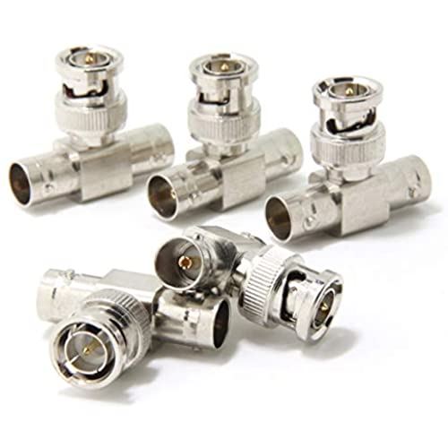 【楽天市場】BNC 分配 分岐 コネクタ T字 5個 wuernine BNCメス*2-BNCオス BNCJ*2-BNCP 同軸コネクターアダプタ 防犯カメラ 監視カメラ 防犯録画機 無線機 ...
