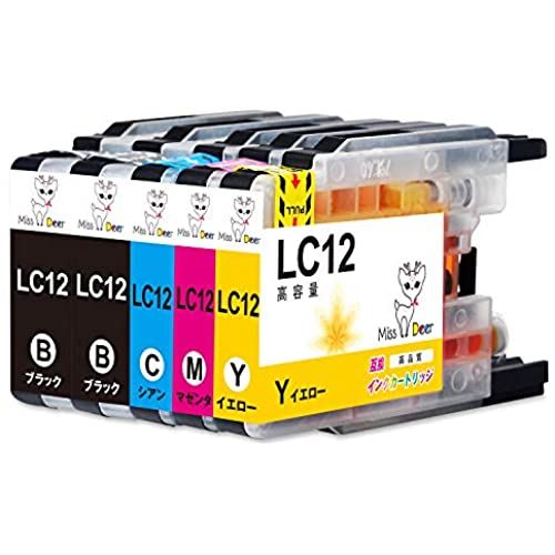 【楽天市場】【Miss Deer】brother （ブラザー）LC12-4pk 純正互換インクカートリッジ LC12インク 4色/5本セット ...