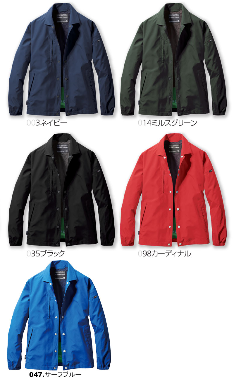 【楽天市場】BURTLE 710 コーチジャケット（ユニセックス） S-3XL 5色展開 再生糸 エコロジカル SDGs対応 撥水性 防風性 国産エコリップ素材 ミニメッシュ素材：鳶職人さん ...