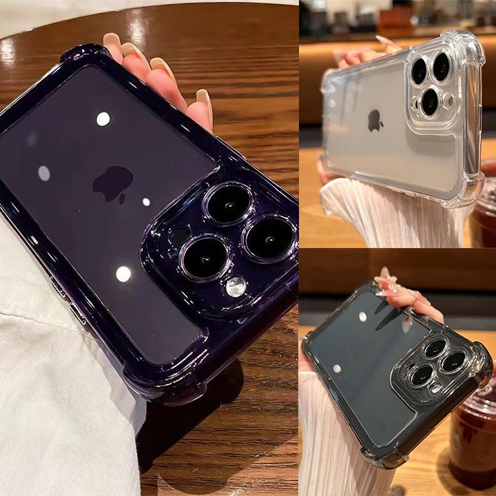 【楽天市場】iPhoneケース iPhone 雑貨 女子 女の子 シンプル カジュアル 便利 プチプラ クリア 透明 ホワイト/ブラック ...