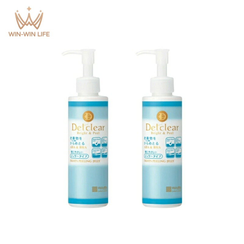 【楽天市場】2本セット 明色化粧品 DETクリア ブライト＆ピール ピーリングジェリー ジェル状パック 洗い流しパック 180ml 無香料タイプ 肌にやさしい 植物由来成分 古い角質除去 ...
