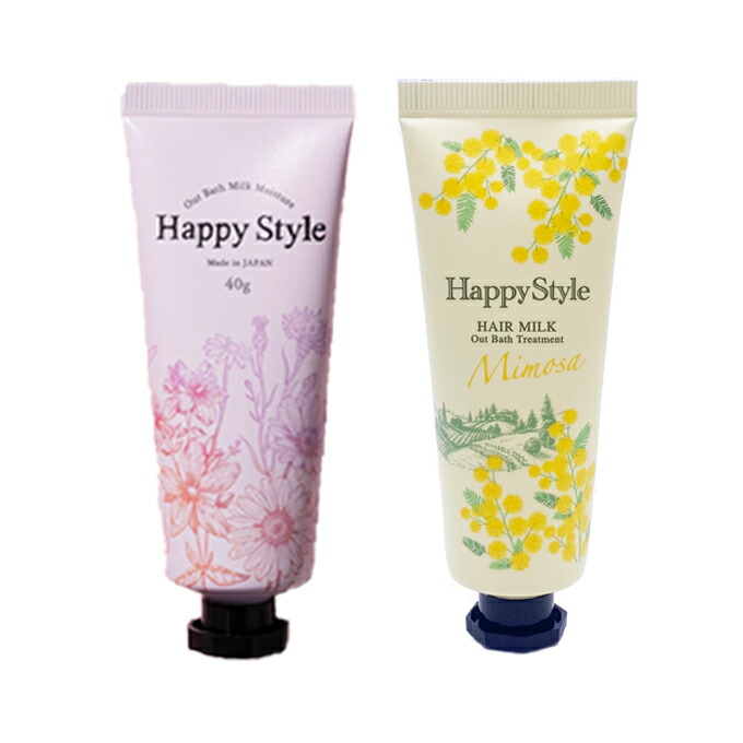 【楽天市場】ハッピースタイル ミルクモイスチュア 40g 菊星 ヘアトリートメント アウトバストリートメント 洗い流さないトリートメント ヘアミルク 保湿 パサつき セラミド ボタニカル ...