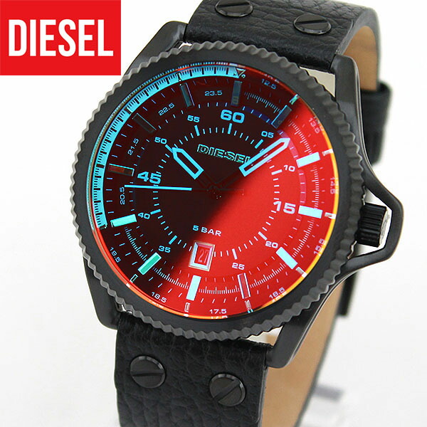 【楽天市場】DIESEL ディーゼル ROLLCAGE ロールゲージ DZ1793 海外モデル メンズ 腕時計 ウォッチ 革ベルト レザー クオーツ アナログ 黒 ブラック 青 ブルー 誕生日 ...